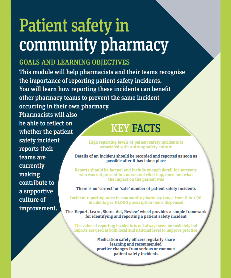 CPD module – Community Pharmacy Patient Safety Group
