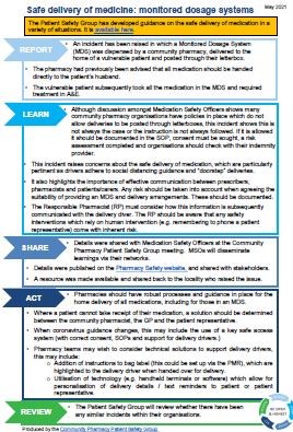 Safe delivery of medicine: monitored dosage systems – Community ...